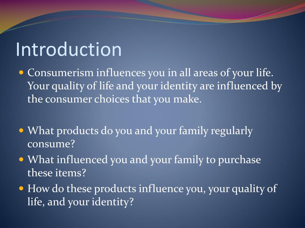 PPT - What affects the impact of consumerism on the economies of Canada ...