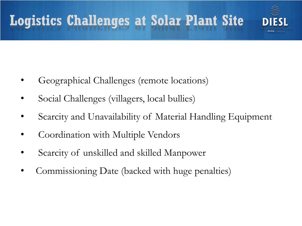 PPT - Role of 3PL in Solar Industry Logistics An Industry Perspective ...
