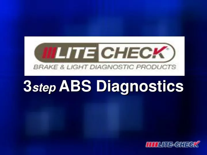 PPT - 3 step ABS Diagnostics PowerPoint Presentation, free download ...