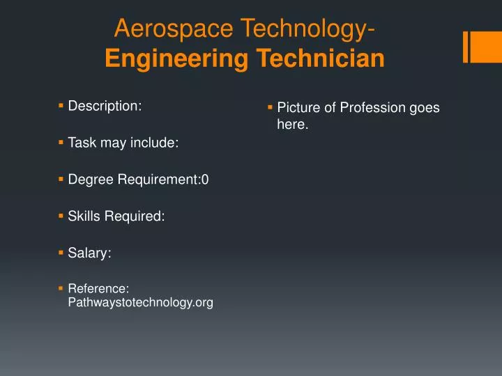 PPT - Aerospace Technology- Engineering Technician PowerPoint ...