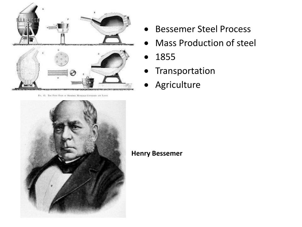 PPT - Bessemer Steel Process Mass Production of steel 1855 ...