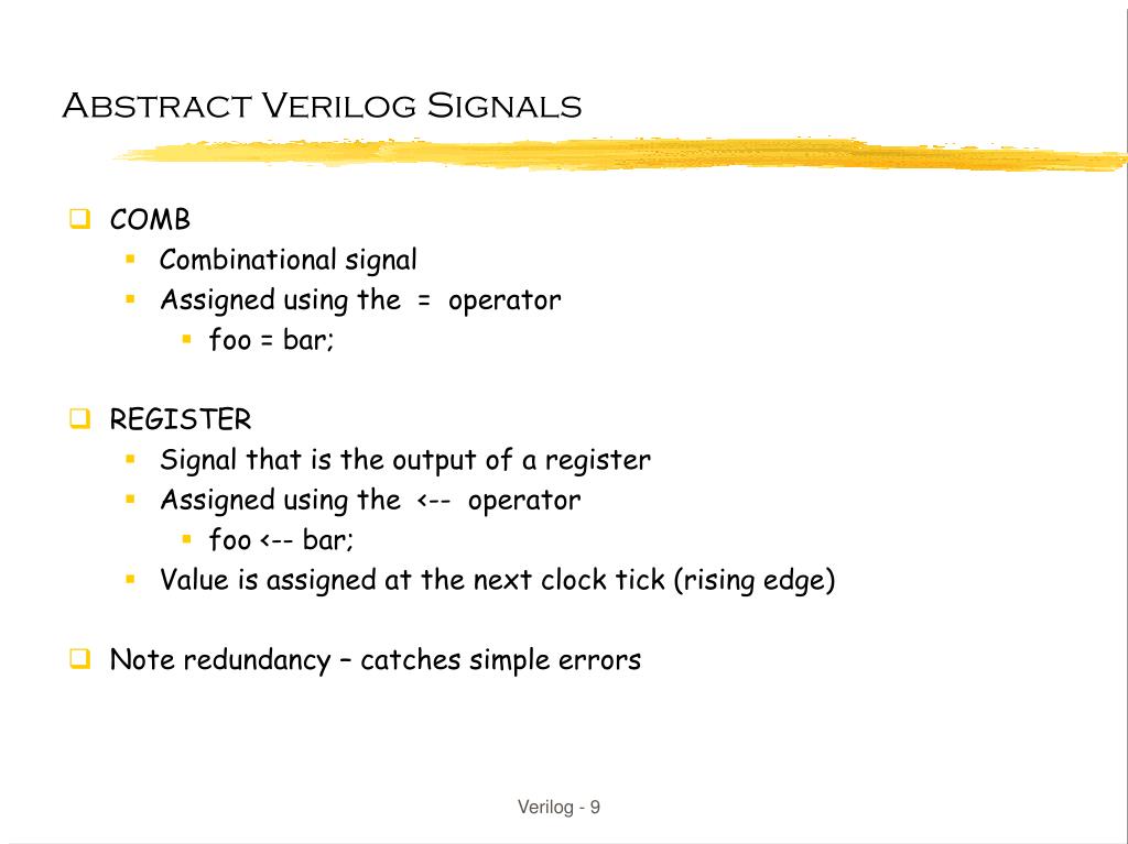 Ppt Writing Hardware Programs In Abstract Verilog Powerpoint