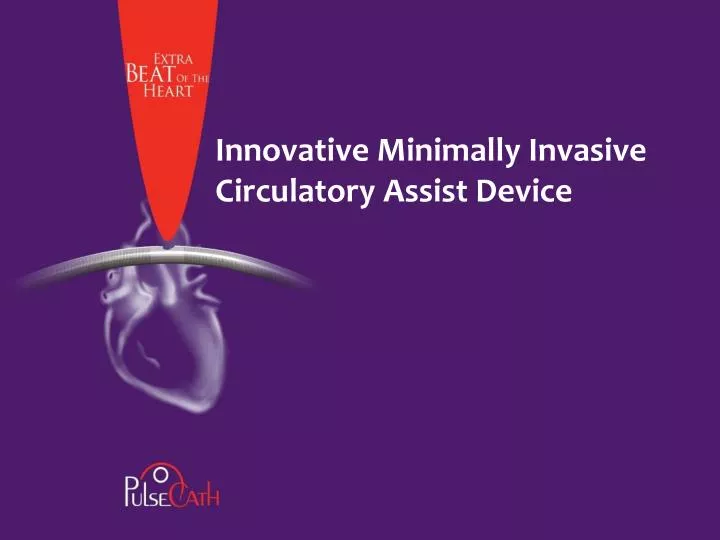 PPT - Innovative Minimally Invasive Circulatory Assist Device ...