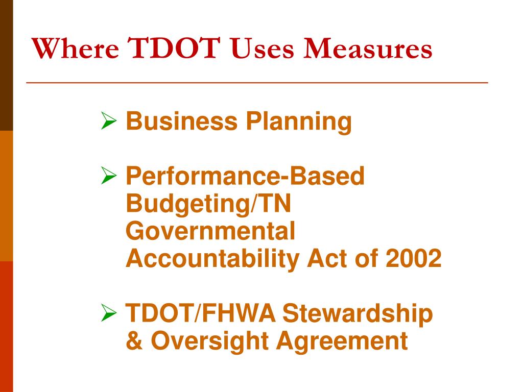 PPT - Tennessee Department of Transportation PowerPoint Presentation ...