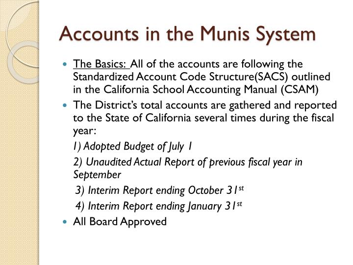PPT - MUNIS FOR DUMMIES PowerPoint Presentation - ID:2911916