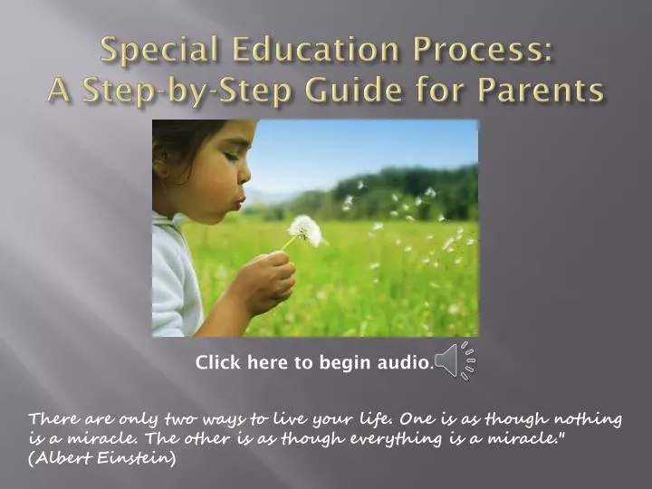 PPT - Special Education Process: A Step-by-Step Guide for Parents ...