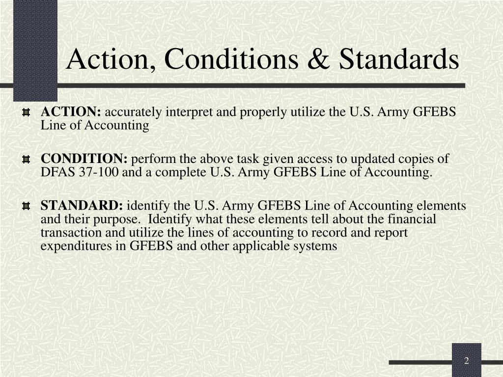 PPT - U.S. Army GFEBS Line of Accounting United States Army Financial ...