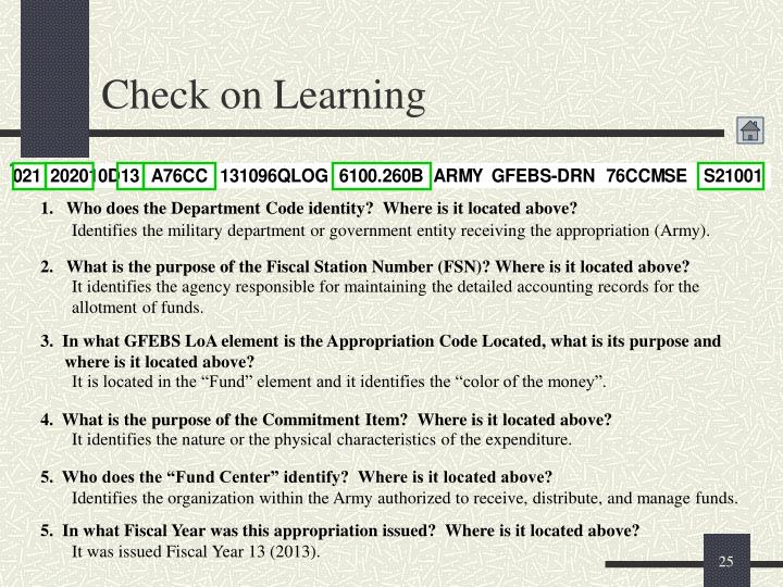 PPT - U.S. Army GFEBS Line of Accounting United States Army Financial ...