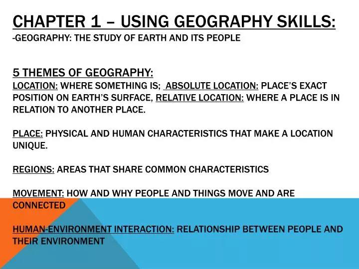 PPT - Human Geographer: Study people and their activities. PowerPoint ...