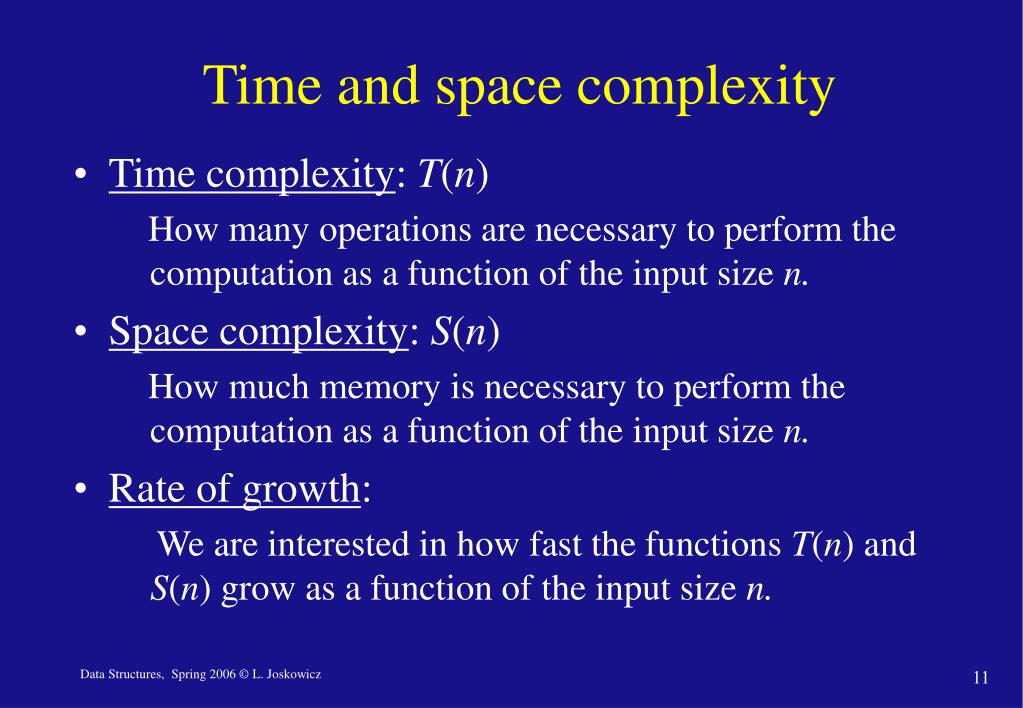 PPT Data Structures LECTURE 2 Elements Of Complexity Analysis