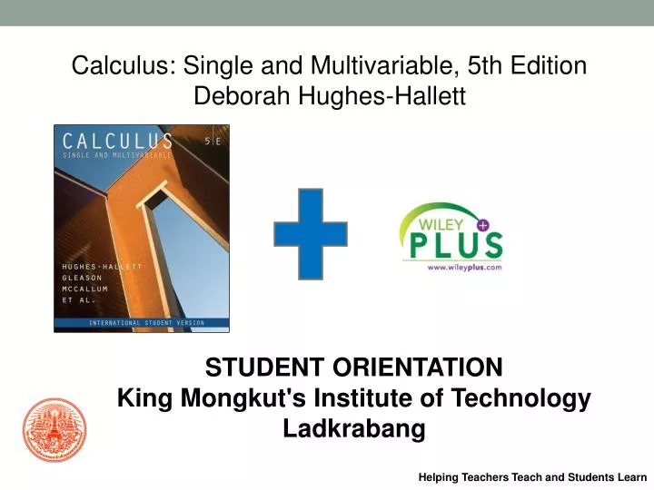PPT - Calculus: Single and Multivariable, 5th Edition Deborah Hughes ...