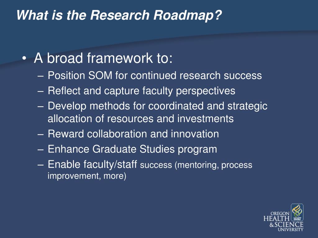 PPT - The School of Medicine Research Roadmap Overview PowerPoint ...