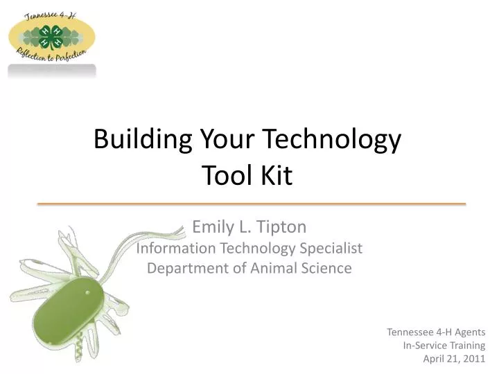 PPT - Building Your Technology Tool Kit PowerPoint Presentation, free ...