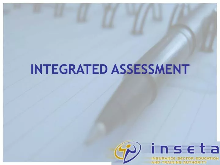 PPT - INTEGRATED ASSESSMENT PowerPoint Presentation, free download - ID ...