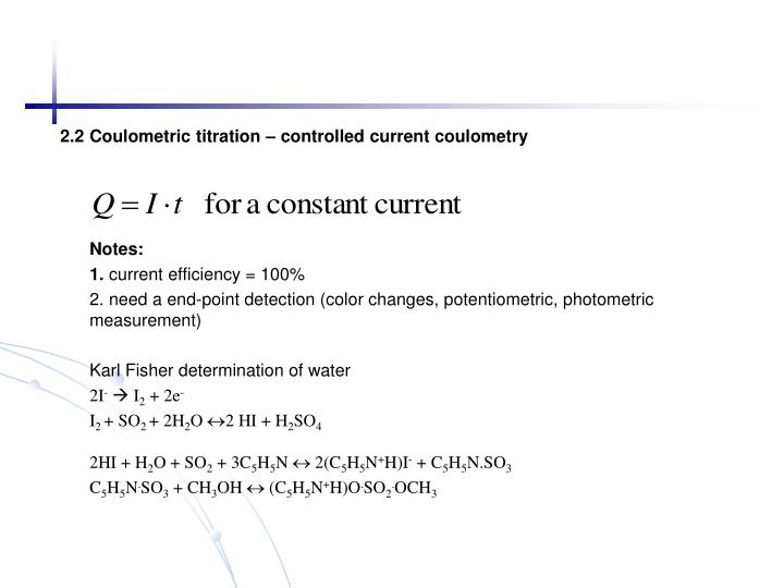 PPT - Chapter 24 Coulometry 1 Principles of electrolysis PowerPoint ...