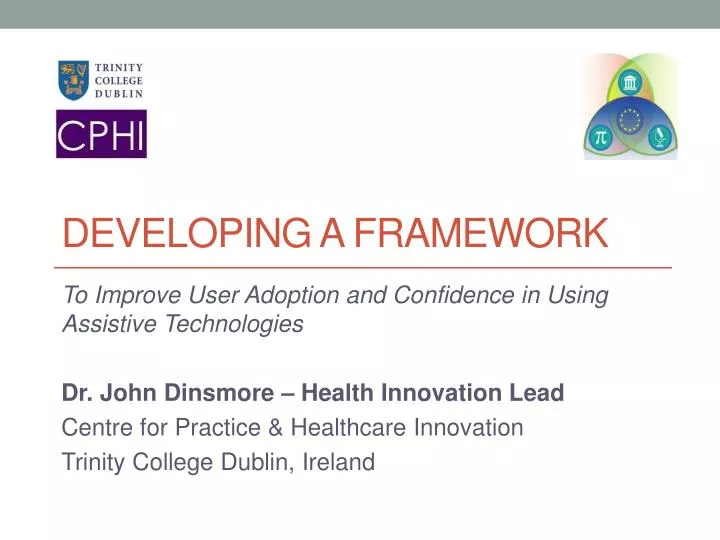 PPT - Developing a framework PowerPoint Presentation, free download ...