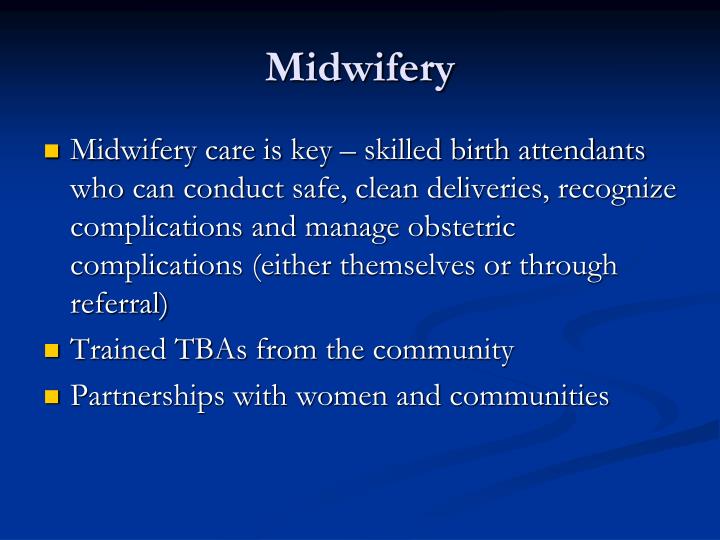 PPT - The Role of Midwives in MCH PowerPoint Presentation - ID:2914167