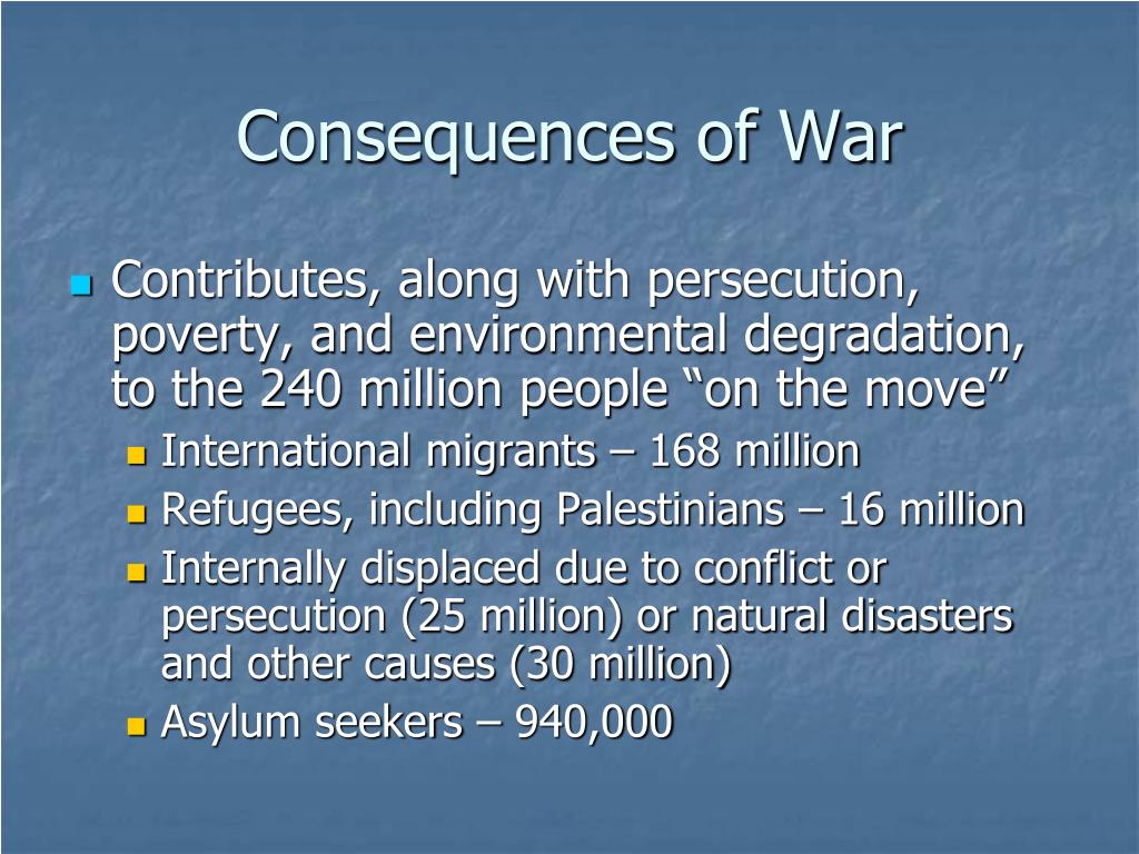 PPT - Health Consequences of War and Militarism PowerPoint Presentation ...