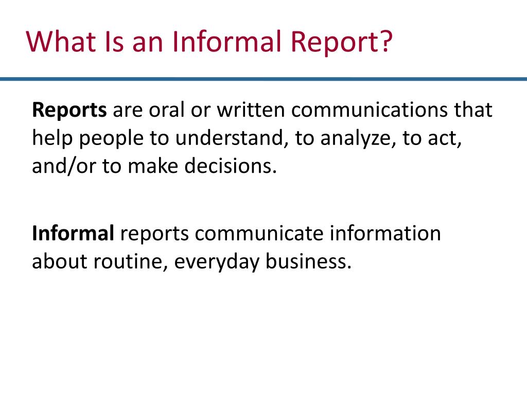 PPT - Writing Reader-Focused Informal Reports PowerPoint Presentation ... PPT - Writing Reader-Focused Informal Reports PowerPoint Presentation ...