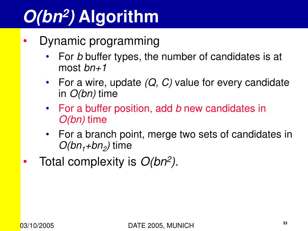 Ppt An Obn 2 Time Algorithm For Optimal Buffer Insertion With B Buffer Types Powerpoint