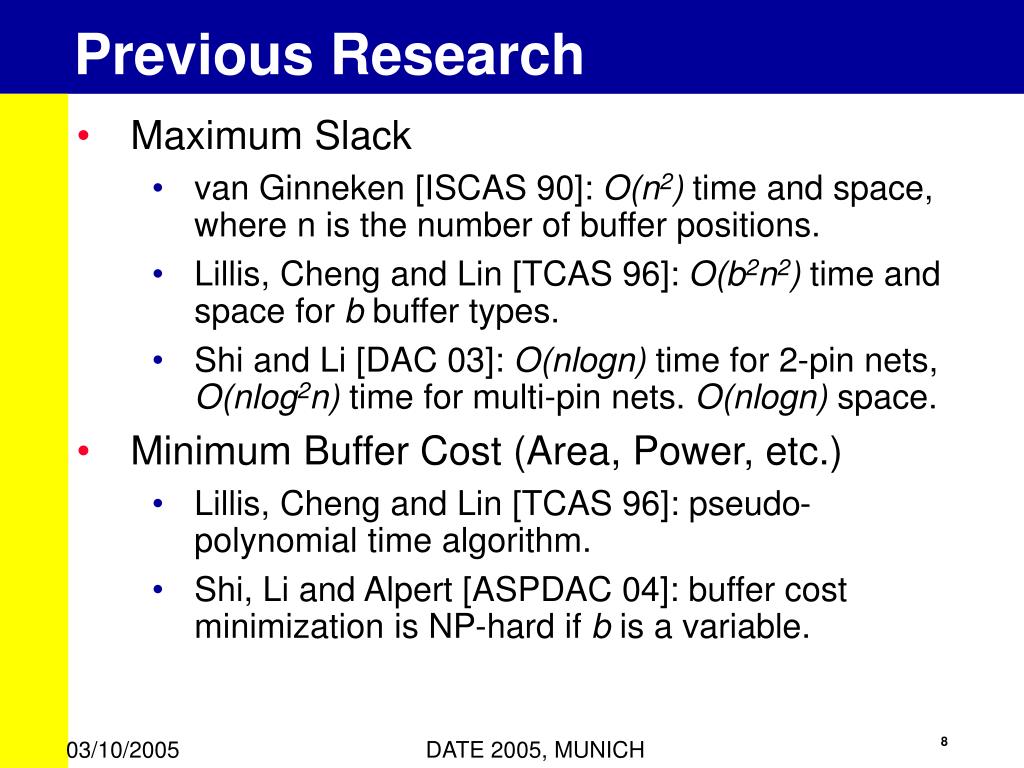 Ppt An Obn 2 Time Algorithm For Optimal Buffer Insertion With B Buffer Types Powerpoint