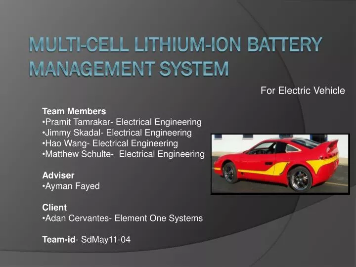 PPT - Multi-Cell Lithium-Ion Battery Management System PowerPoint ...