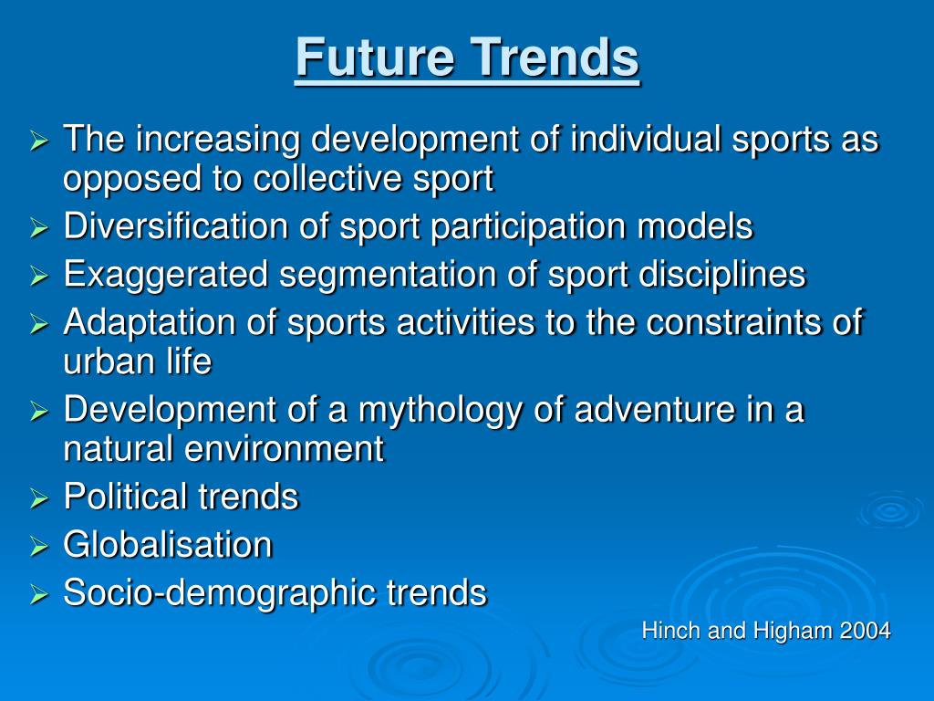 PPT - The Future of Sport Tourism Managing and Developing the Sport ...