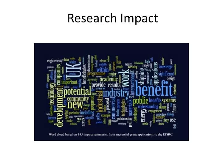 PPT - Research Impact PowerPoint Presentation, free download - ID:2915324