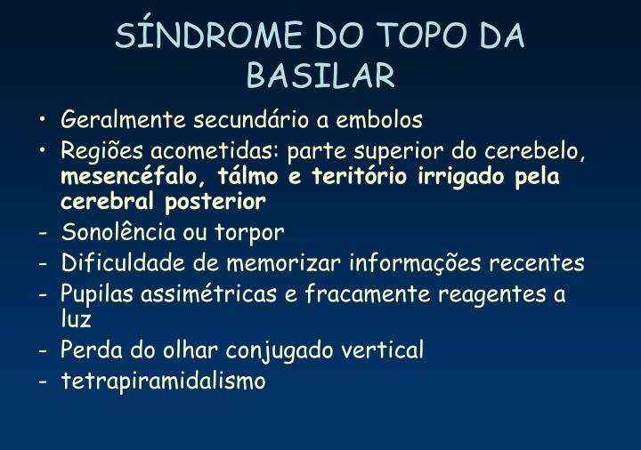 PPT - CIRCULAÇÃO VÉRTEBRO-BASILAR PowerPoint Presentation - ID:2915636