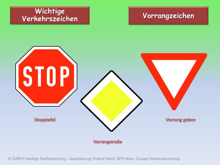 PPT - Wichtige Verkehrszeichen PowerPoint Presentation - ID:2915738