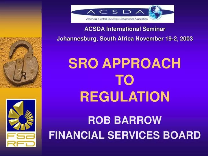 PPT - SRO APPROACH TO REGULATION PowerPoint Presentation, free download ...