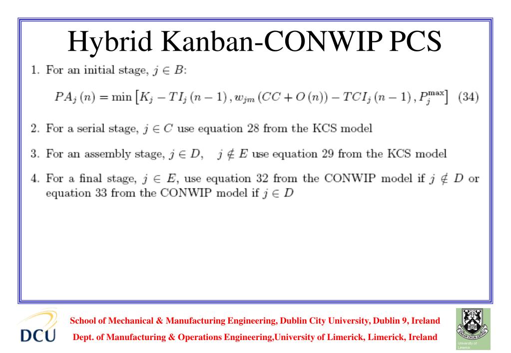 PPT - John Geraghty † and Cathal Heavey ‡ † The School of Mechanical ...
