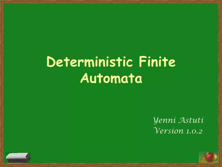 Ppt Deterministic Finite Automata Powerpoint Presentation Free