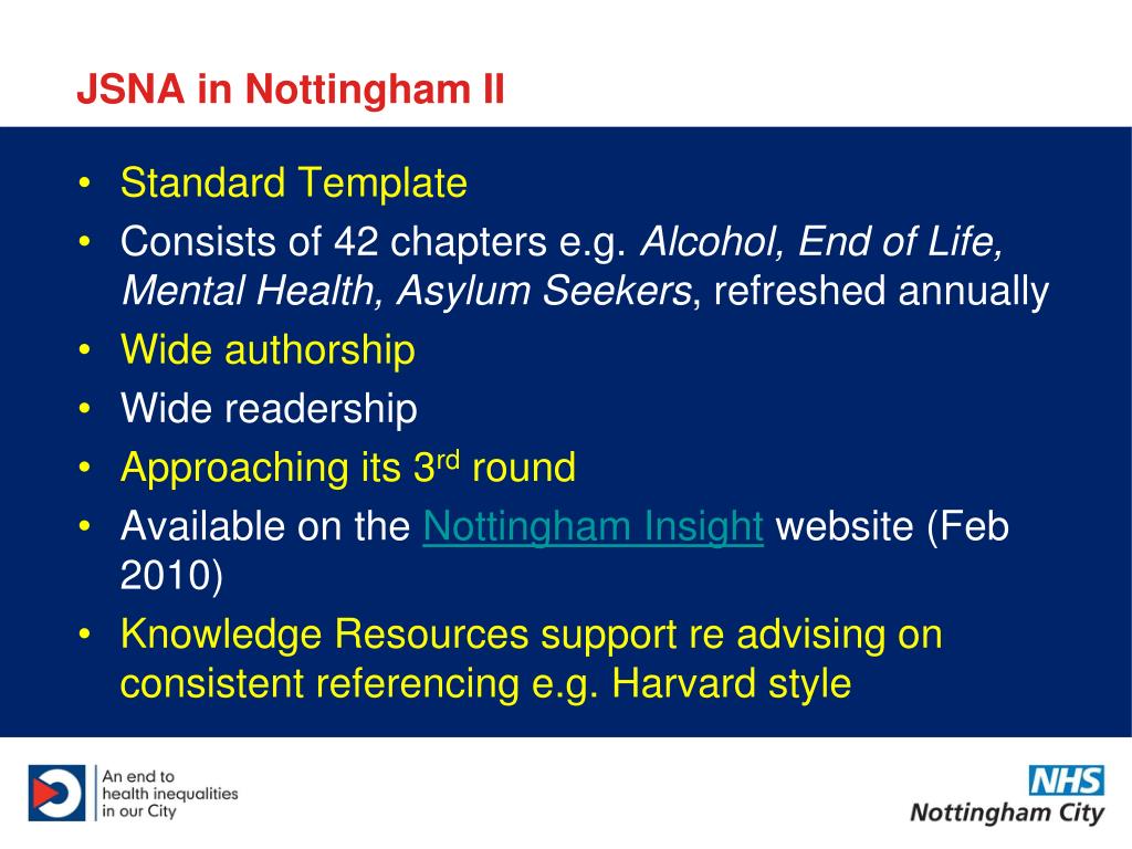 PPT - Enhancing Healthcare Decision-Making: IFR & JSNA Guidelines ...
