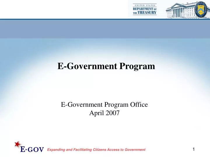 PPT - E-Government Program PowerPoint Presentation, free download - ID ...