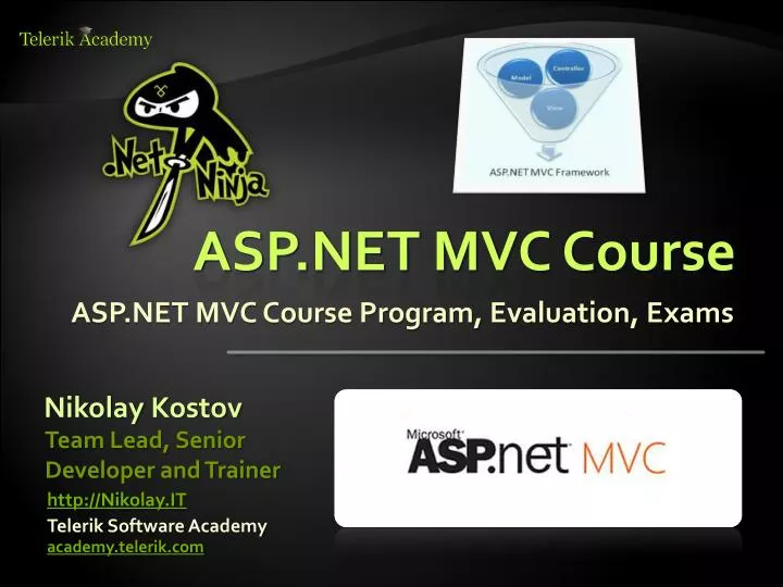 PPT - ASP.NET MVC Course PowerPoint Presentation, free download - ID:2916569