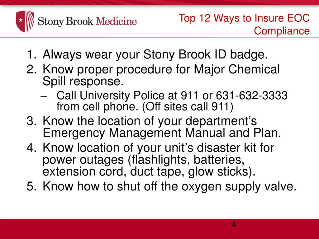 PPT - Environmental Health & Safety 4-6783 stonybrook/ehs/healthcare ...