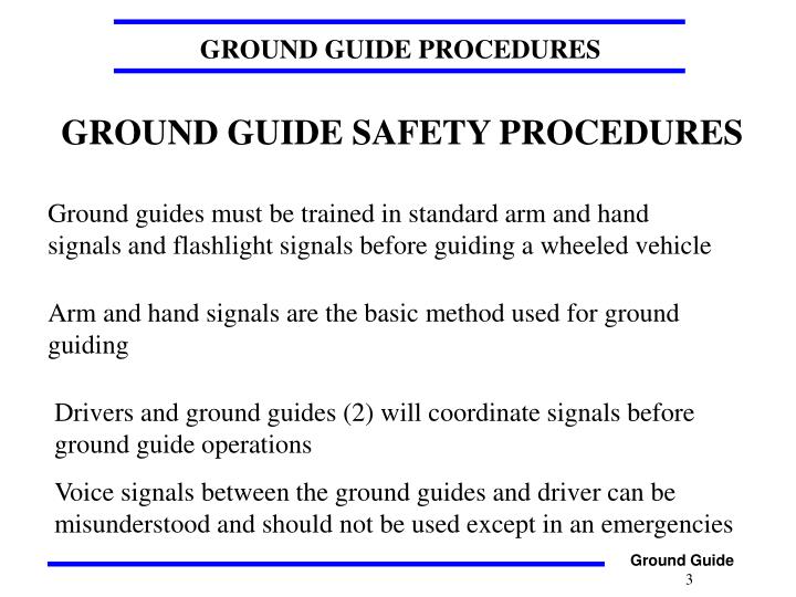 PPT - Ground Guide Procedures PowerPoint Presentation - ID:2916793