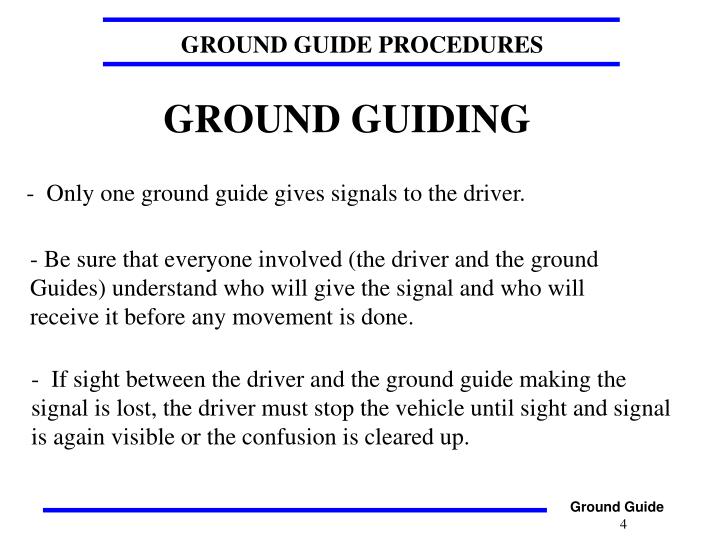 PPT - Ground Guide Procedures PowerPoint Presentation - ID:2916793