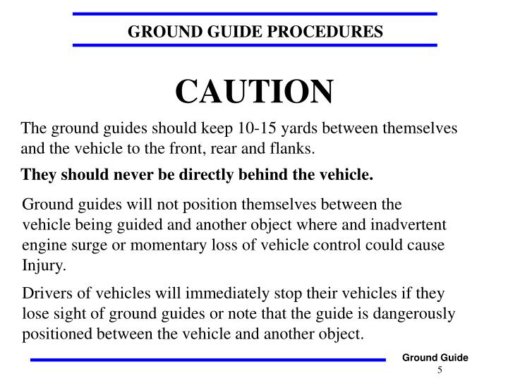 PPT - Ground Guide Procedures PowerPoint Presentation - ID:2916793