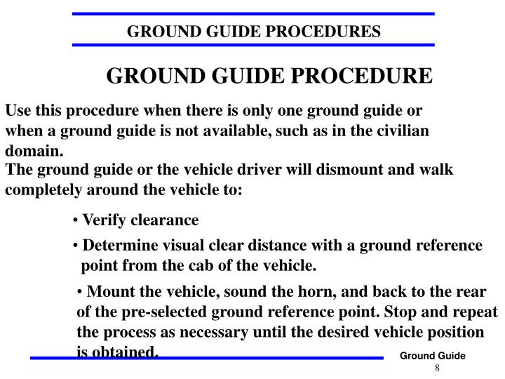 PPT - Ground Guide Procedures PowerPoint Presentation - ID:2916793