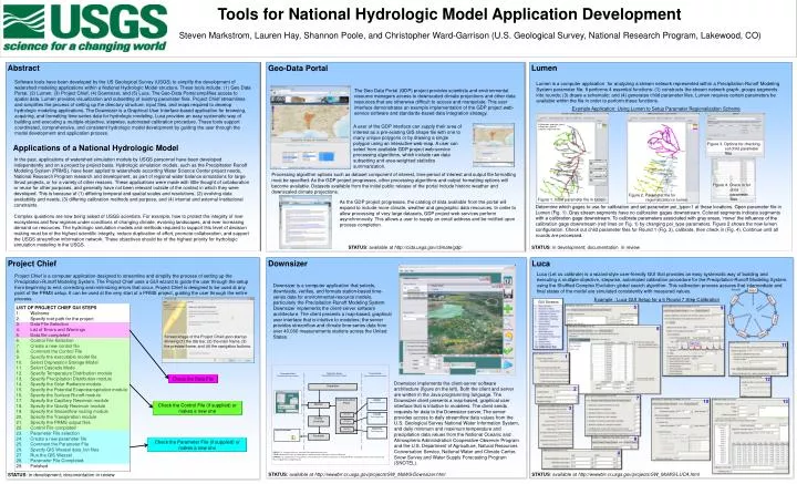 PPT - Tools for National Hydrologic Model Application Development ...