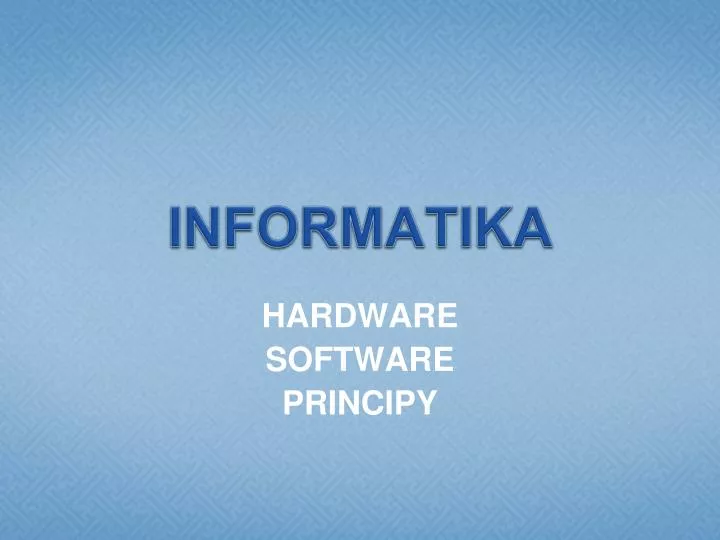 PPT - INFORMATIKA PowerPoint Presentation, free download - ID:2917526