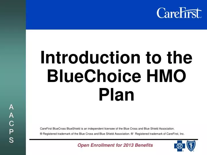 PPT - Introduction to the BlueChoice HMO Plan PowerPoint Presentation ...