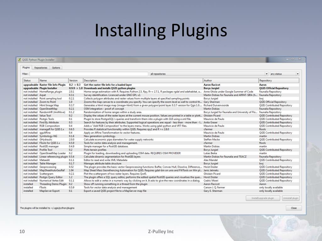 PPT - QGIS Plugins PowerPoint Presentation, free download - ID:2918469 PPT - QGIS Plugins PowerPoint Presentation, free download - ID:2918469