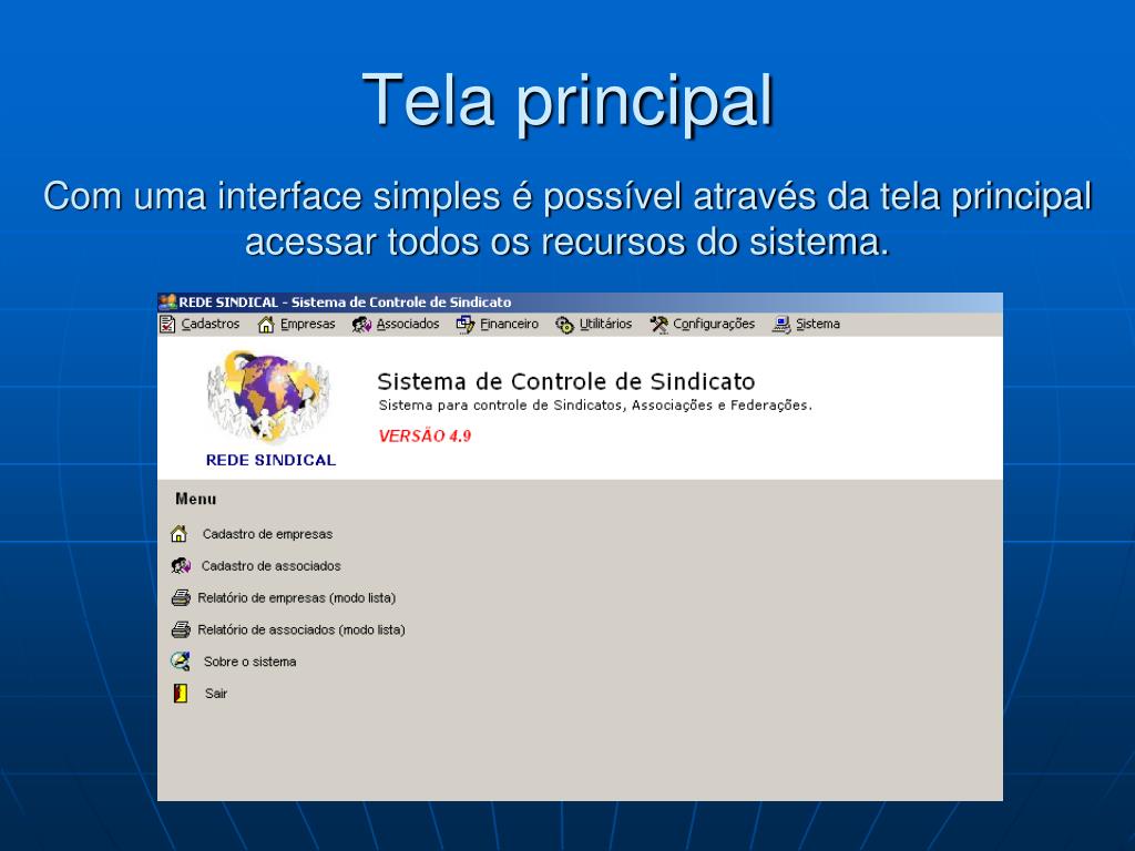 PPT - Sistema de controle de Sindicato PowerPoint Presentation, free ... PPT - Sistema de controle de Sindicato PowerPoint Presentation, free ...