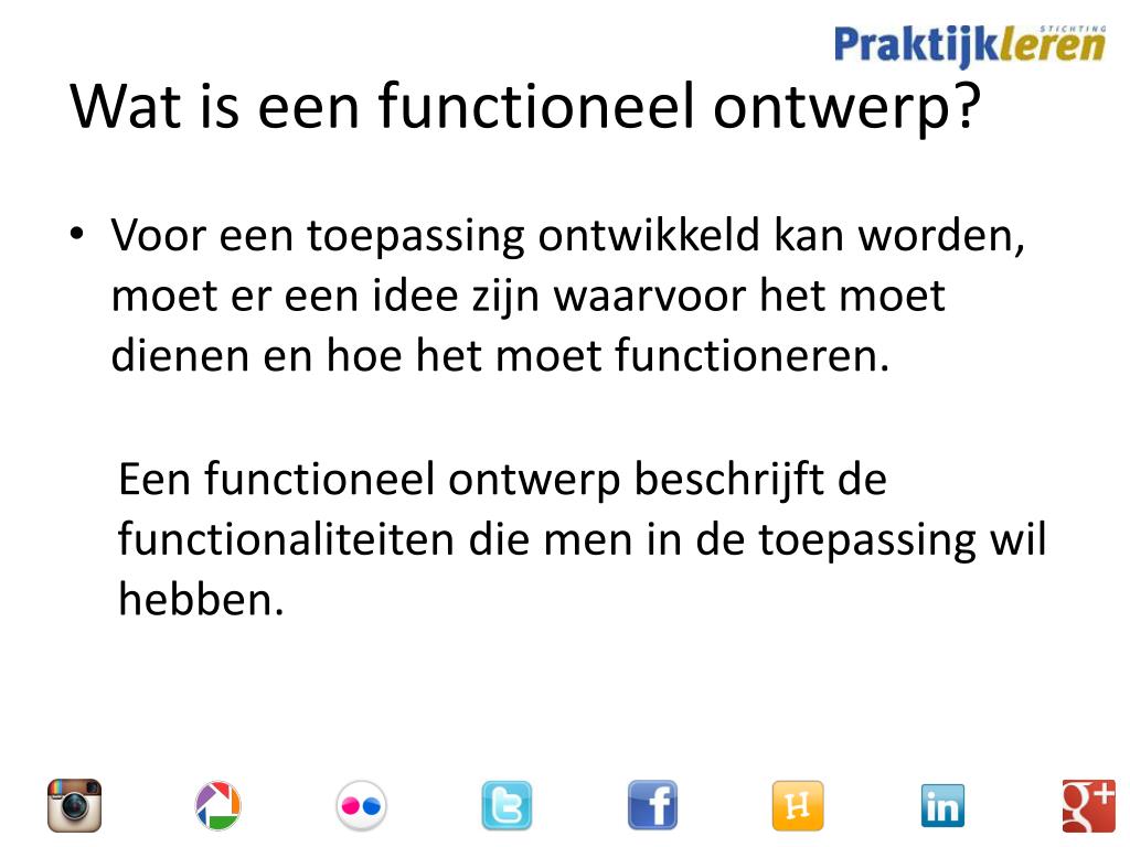 PPT - SOCIAL MEDIA Module 1 Ontwikkelen van onderdelen van informatie ...