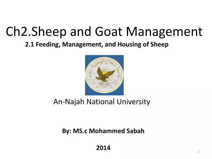 PPT - Ch2.Sheep and Goat Management PowerPoint Presentation, free ...