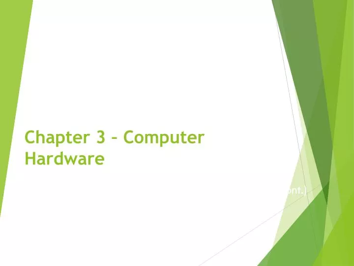 PPT - Chapter 3 – Computer Hardware PowerPoint Presentation, free ... PPT - Chapter 3 – Computer Hardware PowerPoint Presentation, free ...