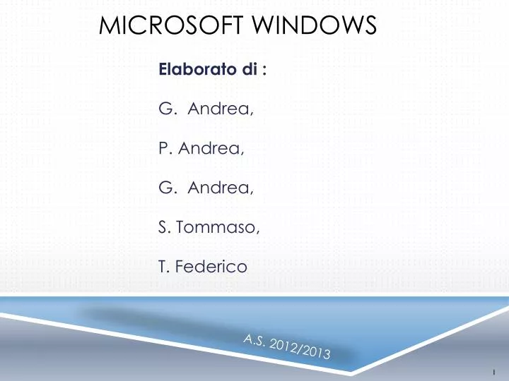 PPT - Microsoft windows PowerPoint Presentation, free download - ID:2919750